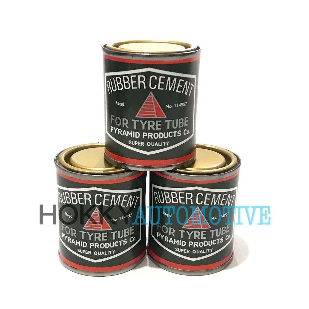 Jual rubber cement lem cacing tubeless karet pyramid 90 gr / lem summit ...