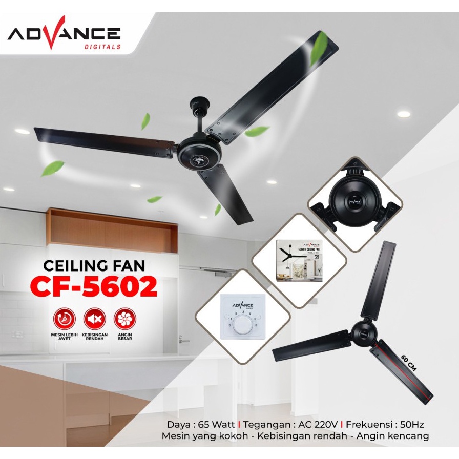 Jual Kipas Angin Plafon Advance CF 5601 CF 5602 Ceiling Fan 56" kipas ...