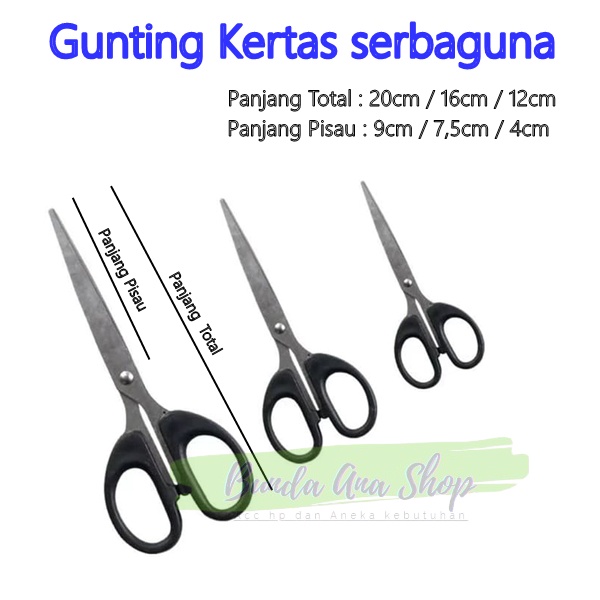 Jual Gunting Kertas serbaguna Alat Potong Gunting Kain rambut stainless ...