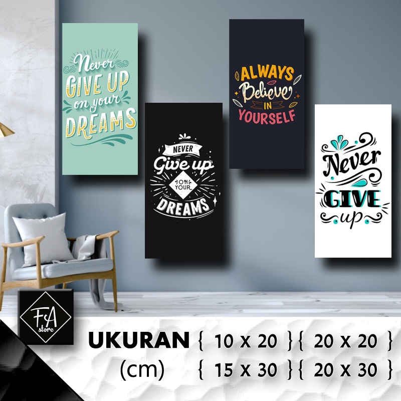 Jual OFFICIAL - Hiasan Dinding Quotes | Shopee Indonesia