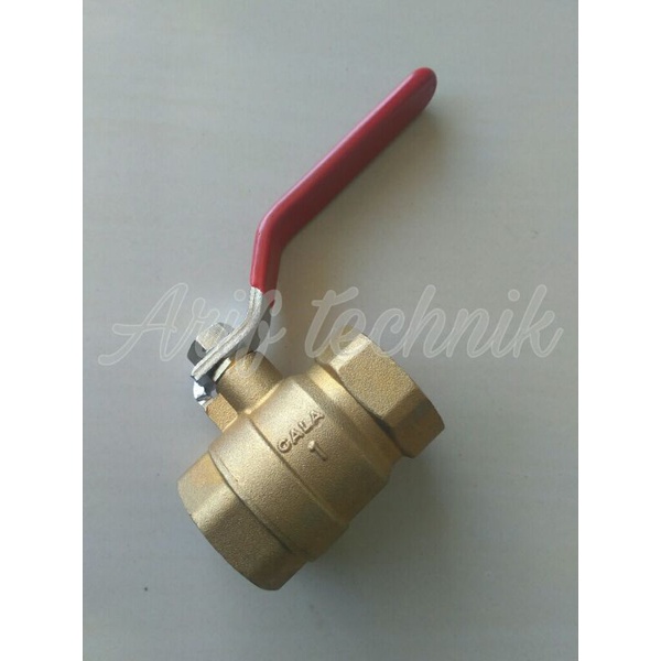 Jual Ball Valve GALA 1 inch 600wog / Ball valve brass / kuningan 1" 600 ...