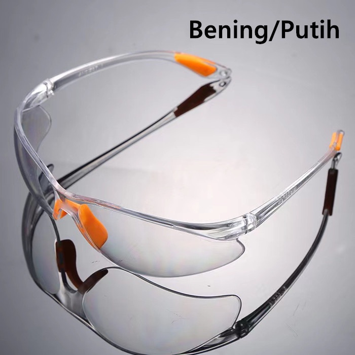Jual Kacamata Safety Las Kaca Mata Gerinda Glasses Bening Clear Hitam Abu2 | Shopee Indonesia