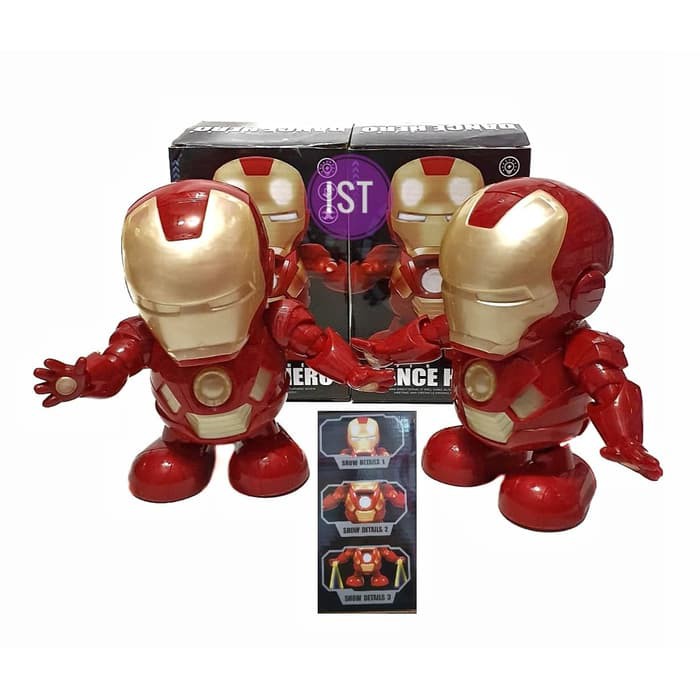 Jual OMGENDUT No.WM0858F Super Hero Dance Robot Iron Man | Shopee Indonesia