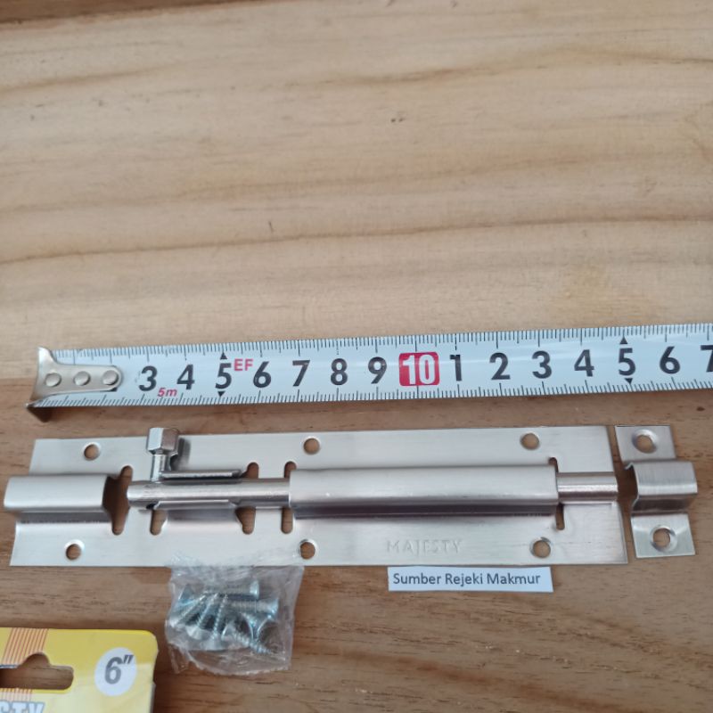 Jual Grendel slot jendela stanles 6" inch | Shopee Indonesia