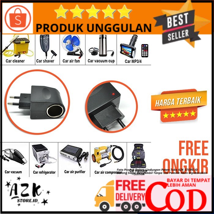 Jual ADAPTOR KONVERTER AC DC PERALATAN MOBIL KE LISTRIK RUMAH COLOKAN ...