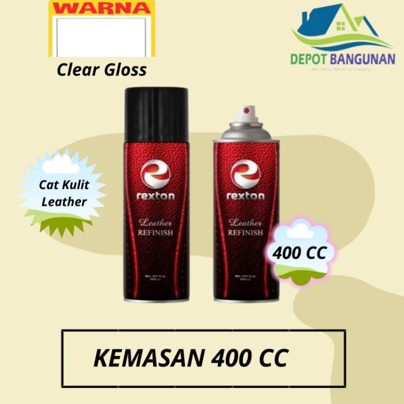 Jual Cat Spray Rexton Cat Semprot Kulit Refinish Leather 400 CC ...