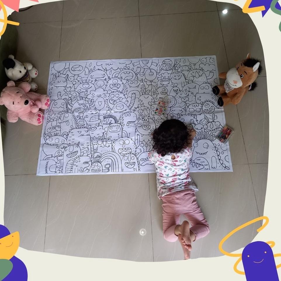 Jual Kertas Mewarnai Jumbo Giant Coloring Sheet Jumbo Coloring Sheet