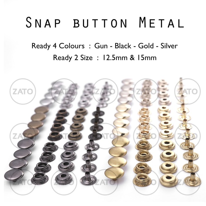 Jual SNAP BUTTON METAL - LEATHER TOOLS - PERALATAN KULIT HANDMADE ...