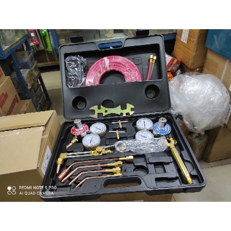 Jual welding Cutting set oxygen acetylene stang las potong blender set ...