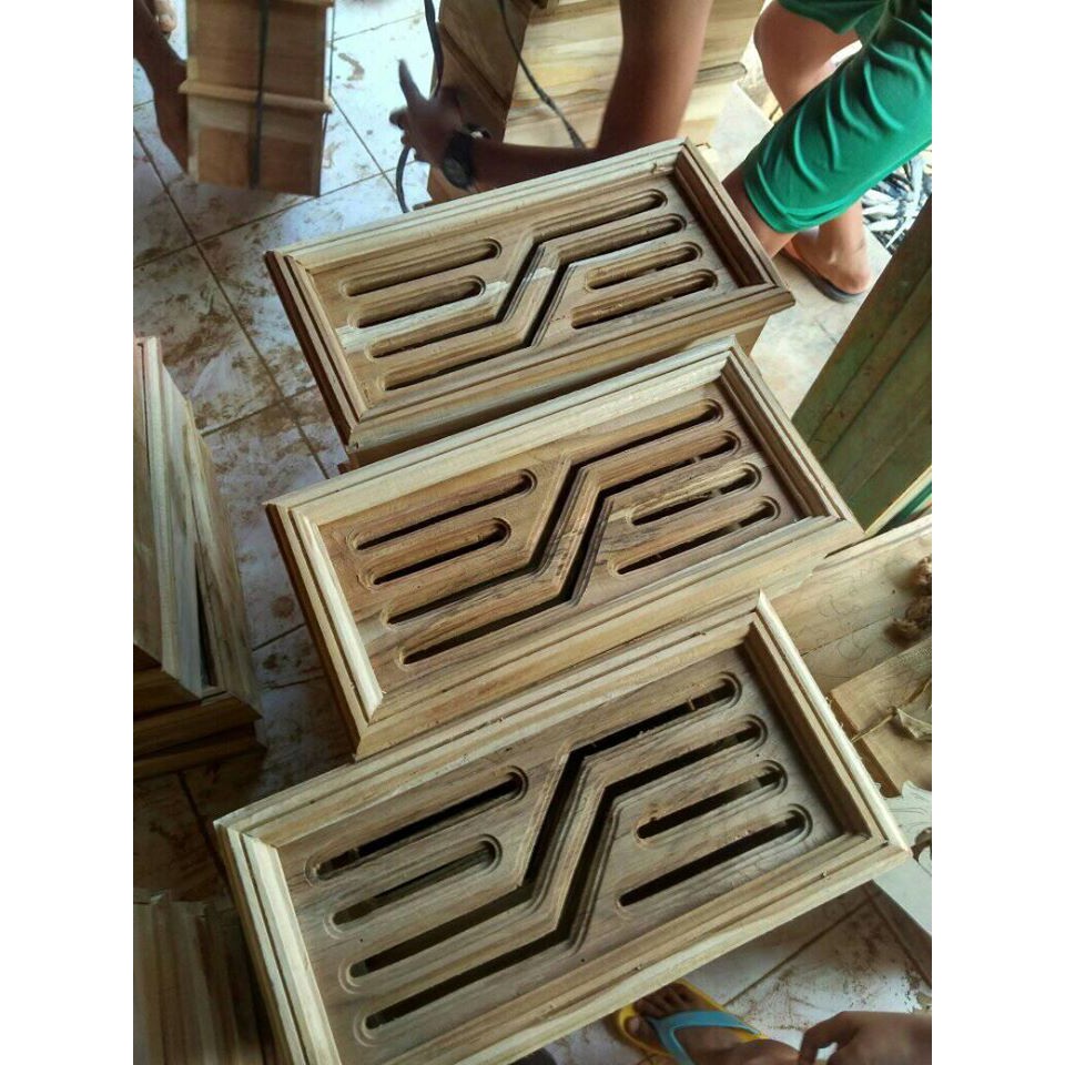 Jual Loster Kayu Jati / Ventilasi Udara Kayu jati ukuran 13 x 30 tanpa ...