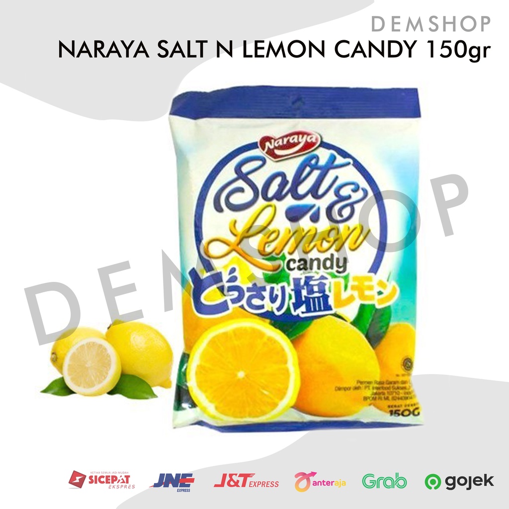 Jual NARAYA SALT & LEMON PERMEN 150g Candy Permen Rasa Garam Dan Lemon ...