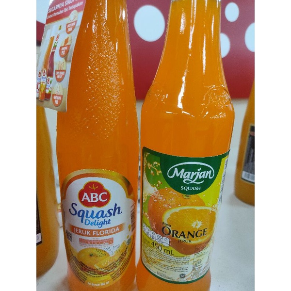 Jual Marjan Syrup Squash Orange/ABC Squash Orange /450 ML | Shopee ...
