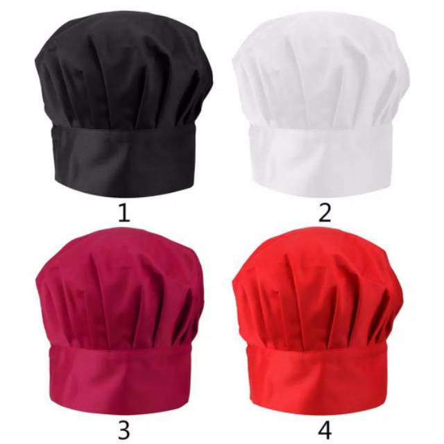 Jual TOPI CHEF DEWASA TOPI KOKI BAHAN PREMIUM DRILL | Shopee Indonesia