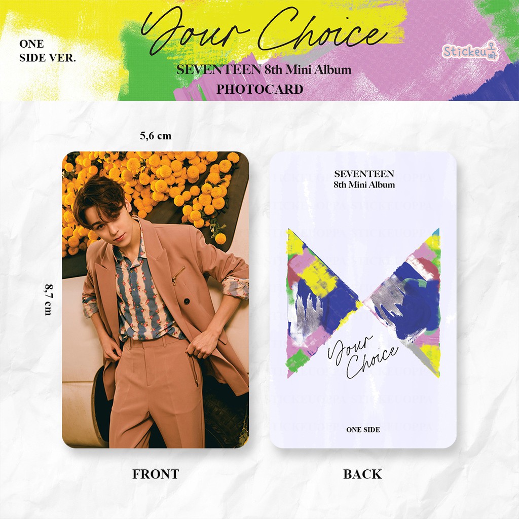 Jual Photocard Seventeen Your Choice (One Side Ver) | Shopee Indonesia