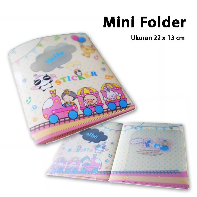 Jual Mini Folder cute Map kecil imut Clear holder fancy document keeper ...