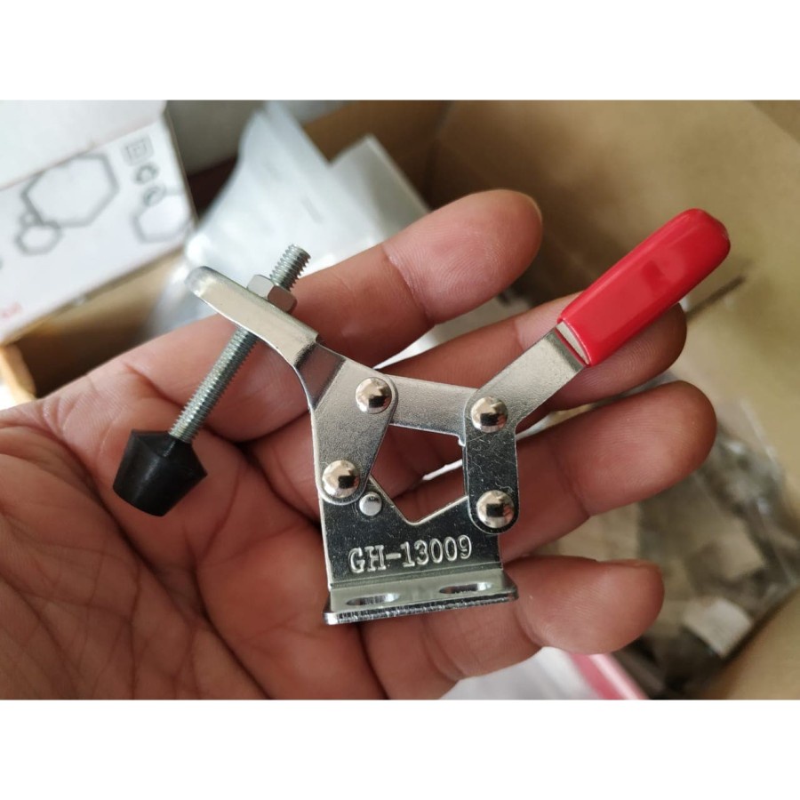 Jual vertical toggle clamp 60lbs mini toggle klem clamp duduk mini 30kg ...