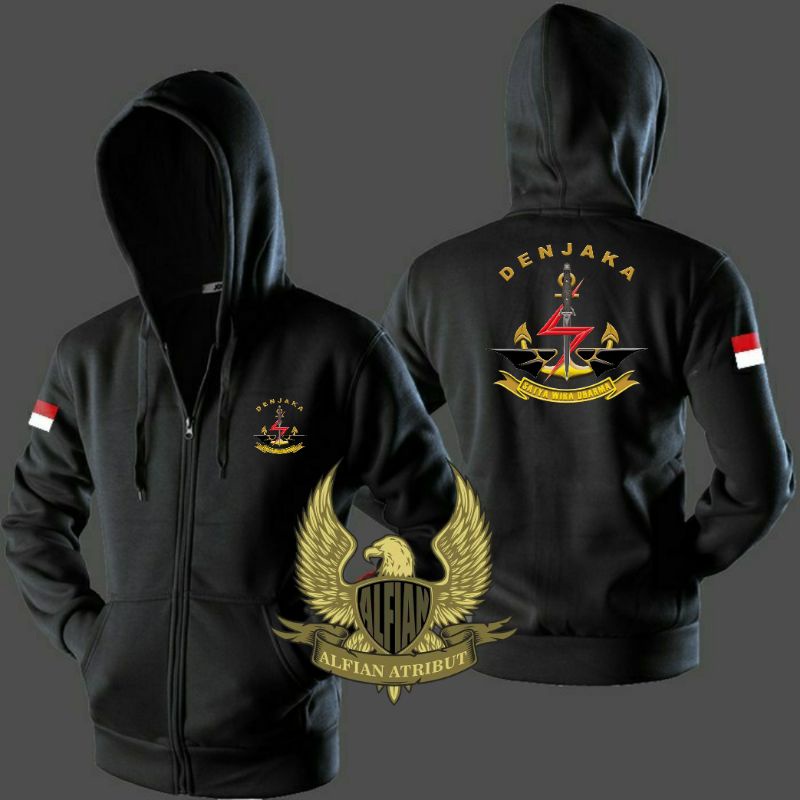 Jual sweater DENJAKA/jaket denjaka/sweater hoodie zipeer denjaka ...