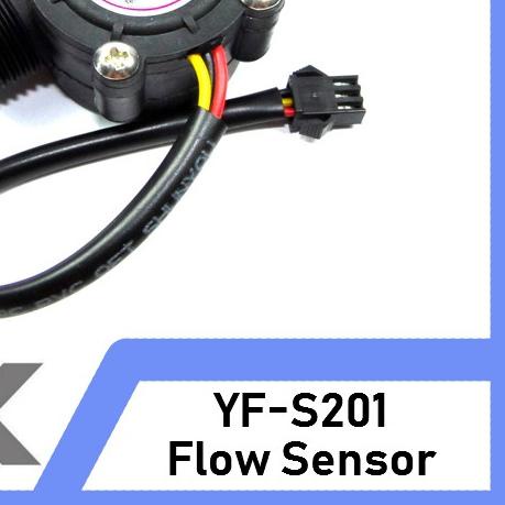 Jual Flow Meter 1/2" Sensor Aliran YF-S201 Water Flowmeter 0.5 Inch YF ...