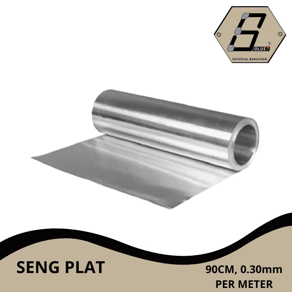 Jual SENG PLAT STANDARD PLAT, 0.30MM X 90CM, PER M | Shopee Indonesia