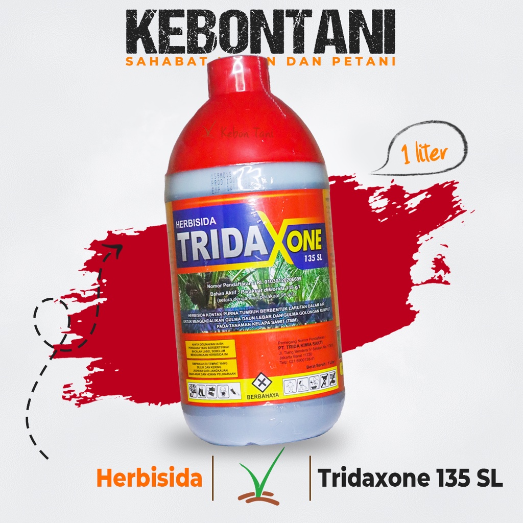 Jual TRIDAXONE 135SL 1 liter Herbisida Pembasmi Gulma Alang-alang ...