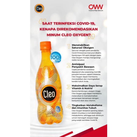 Jual OKSIGEN CLEO OXYGEN AIR MINUM OKSIGEN | Shopee Indonesia