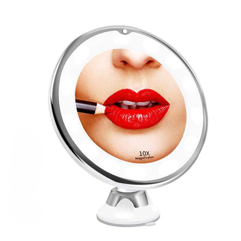 Jual LED kaca cermin makeup Make Up Zoom pembesar 10X Mirror dengan ...