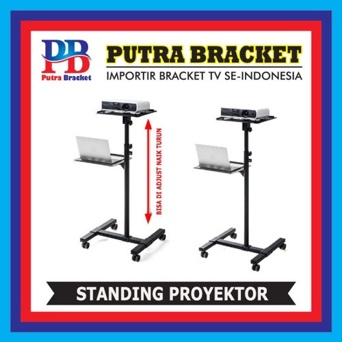 Jual Bracket Standing Tripod Projector Meja Proyektor, Stand Adjustable ...