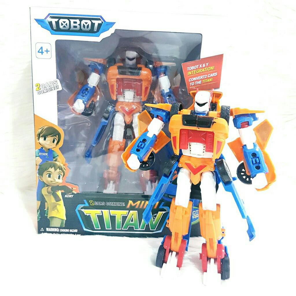 Jual Mainan Tobot Titan 2 in 1 Transformer Robot jadi 2 mobil | Shopee ...