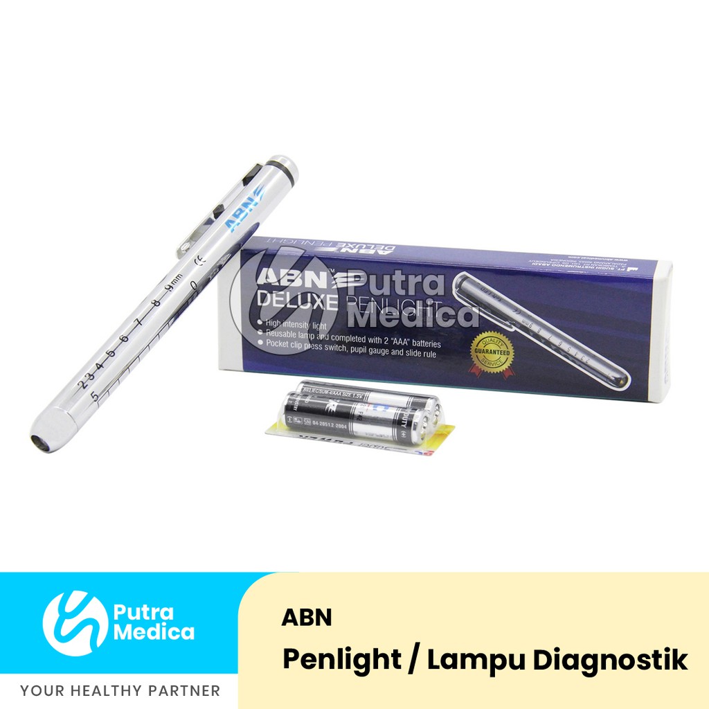 Jual ABN Deluxe Penlight [Sinar Kuning] / Diagnostic Lamp / Pulpen ...