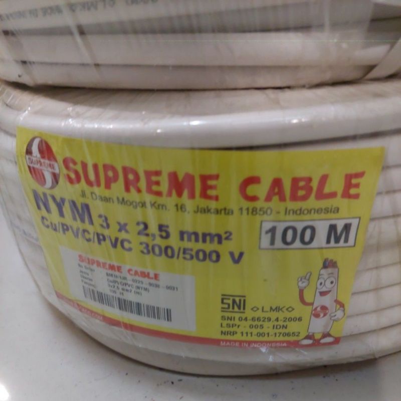 Jual Kabel Listrik NYM 3X2.5 100Meter SUPREME | Shopee Indonesia