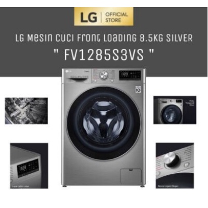 Jual LG Mesin Cuci Front Loading 8,5Kg Inverter FV1285S3VS WiFi ThinQ ...