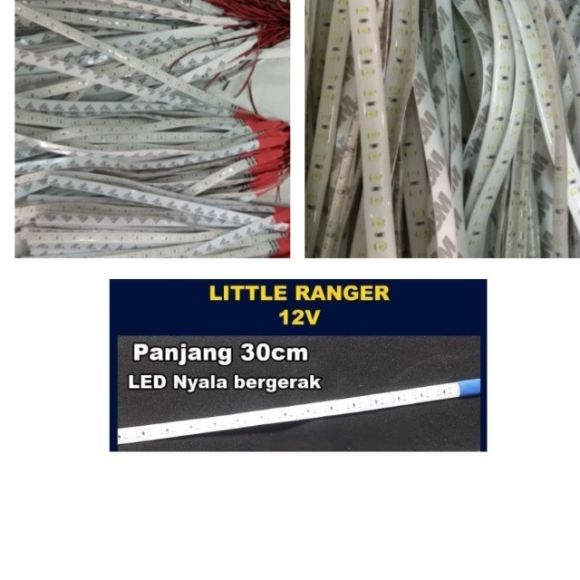 Jual (10 PCS) Lampu LED Strip Flexible Little Ranger 30 Cm 12V Gerak ...