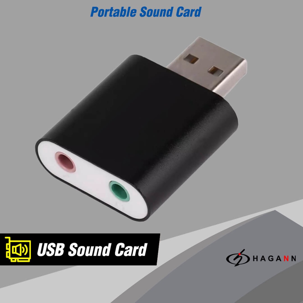 Jual Soundcard 7.1 Converter USB to 3.5mm Aux Mini External Sound Card ...