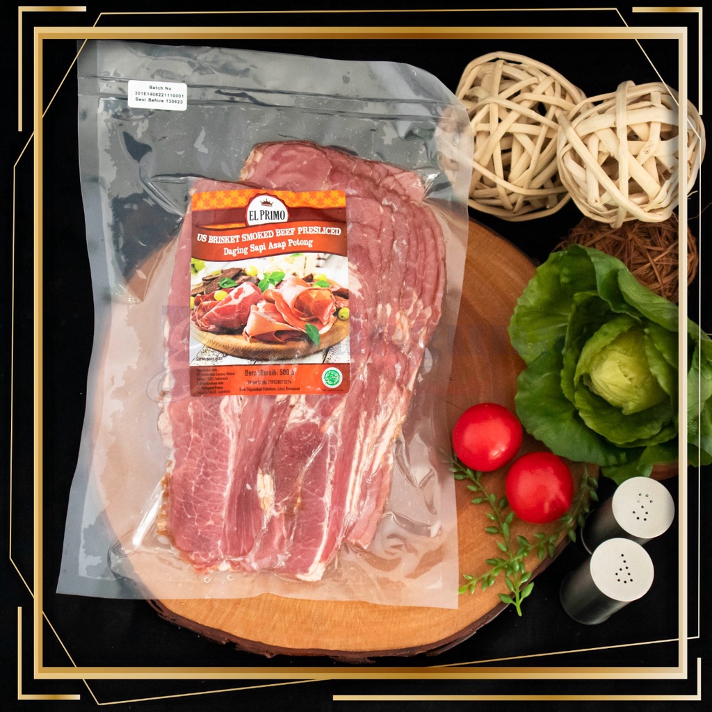 Jual Daging Sapi Asap “Brisket US” / US Smoked Beef " Brisket" | Shopee ...