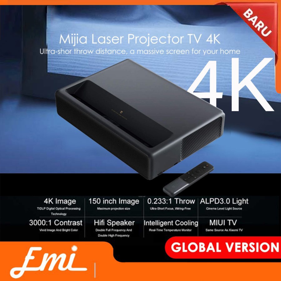 Jual Mijia 4K Laser Projector 150" Global Version | Shopee Indonesia