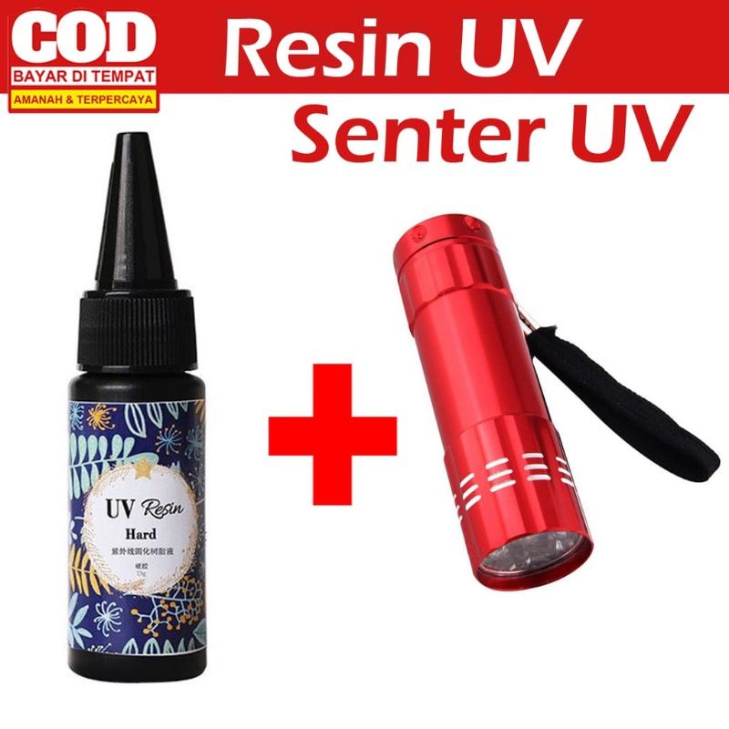 Jual Resin UV Ultraviolet dan Senter UV Cocok Untuk Craft, DIY dan Kerajinan Berbahan Resin ...