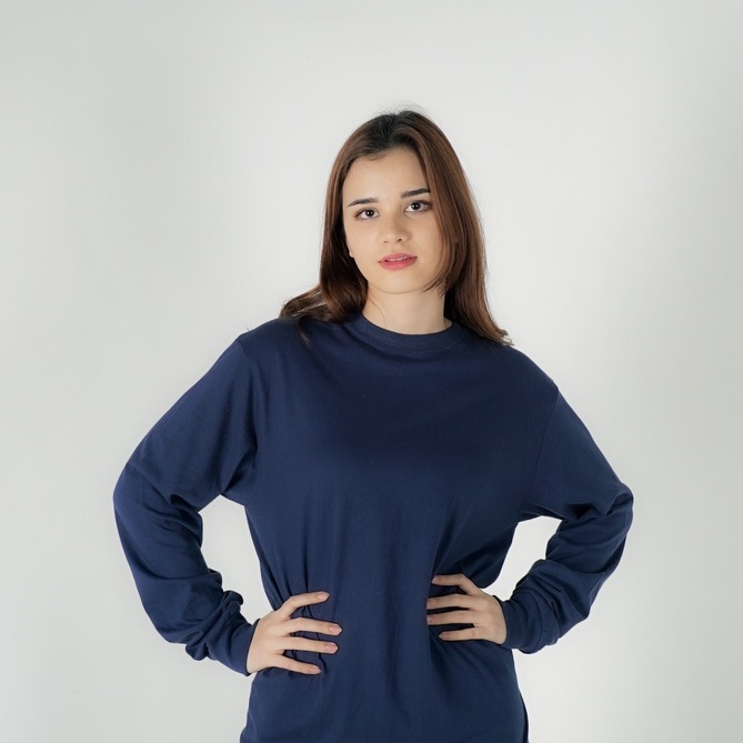 Jual Longsleve Polos Merchcons | Shopee Indonesia