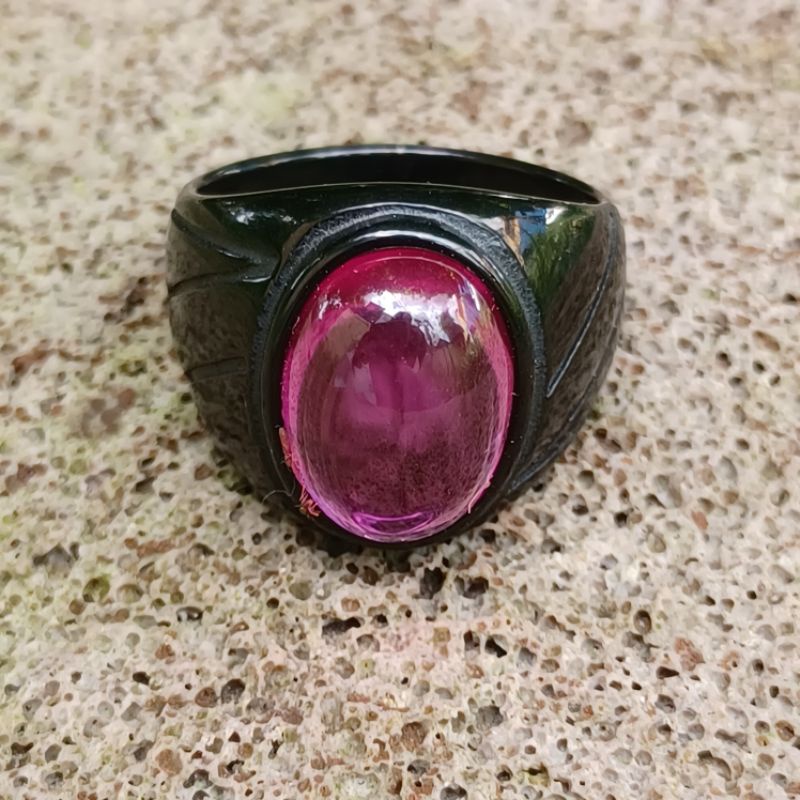 Jual CINCIN BATU MERAH SIAM ROSE ORIGINAL BANGKOK | Shopee Indonesia