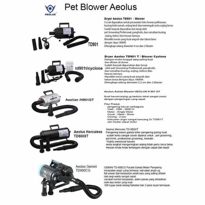 Jual Pet Dryer Aeolus Monster Aeolian TD-901GT - Blower Grooming Hewan ...