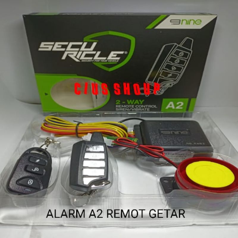 Jual NINE ALARM MOTOR A2 UNIVERSAL FITUR REMOT GETAR | Shopee Indonesia