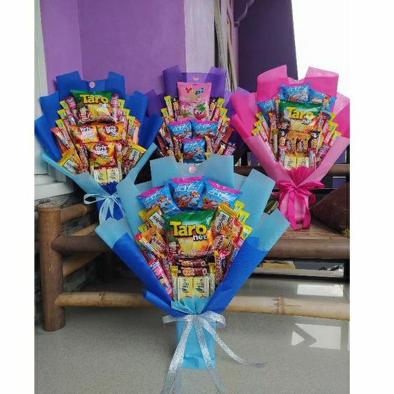 Jual buket snack jumbo bouquet snack buket makanan | Shopee Indonesia