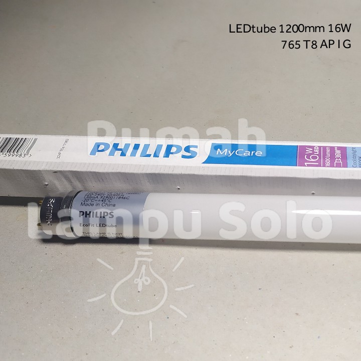 Jual Lampu Philips TL Ecofit LEDtube Putih 1200mm 16W 765 T8 tanpa stater [WAJIB PACKING KAYU ...