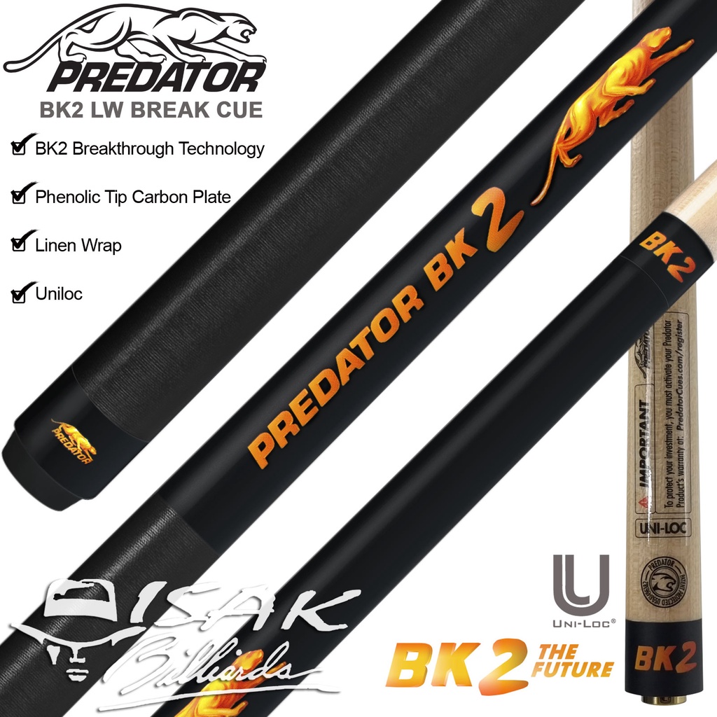 Jual Predator BK2 LW Break Cue - Linen Wrap - Stick Brek Billiard Asli ...