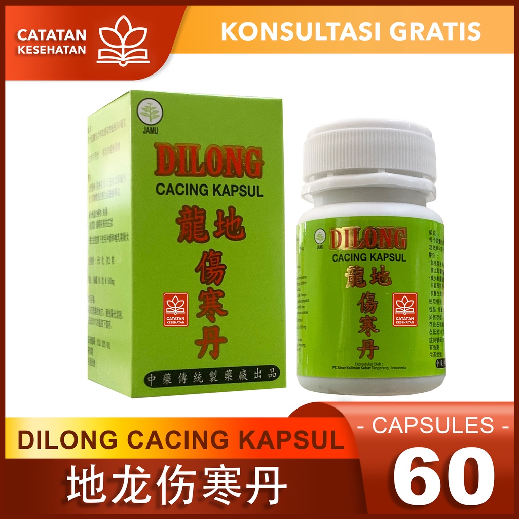 Jual Dilong Cacing Kapsul / 地龙伤寒丹 / Obat Demam Tipes Tifus | Shopee ...