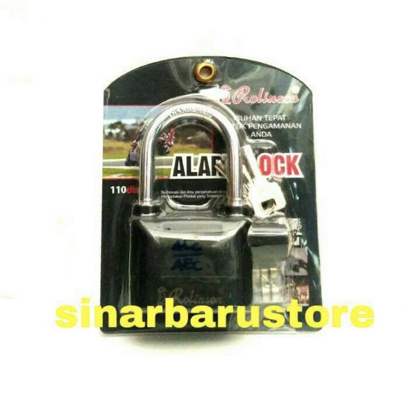 Jual Gembok Alarm Rolinson | Shopee Indonesia