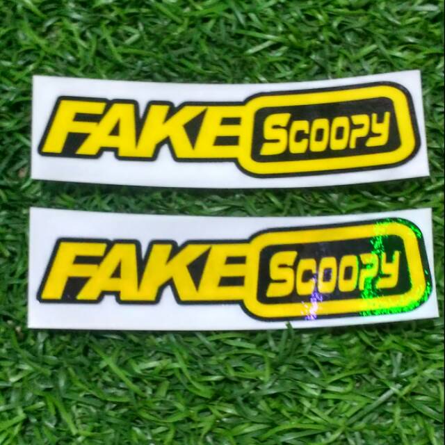 Jual Stiker fake scoopy (isi 2) | Shopee Indonesia