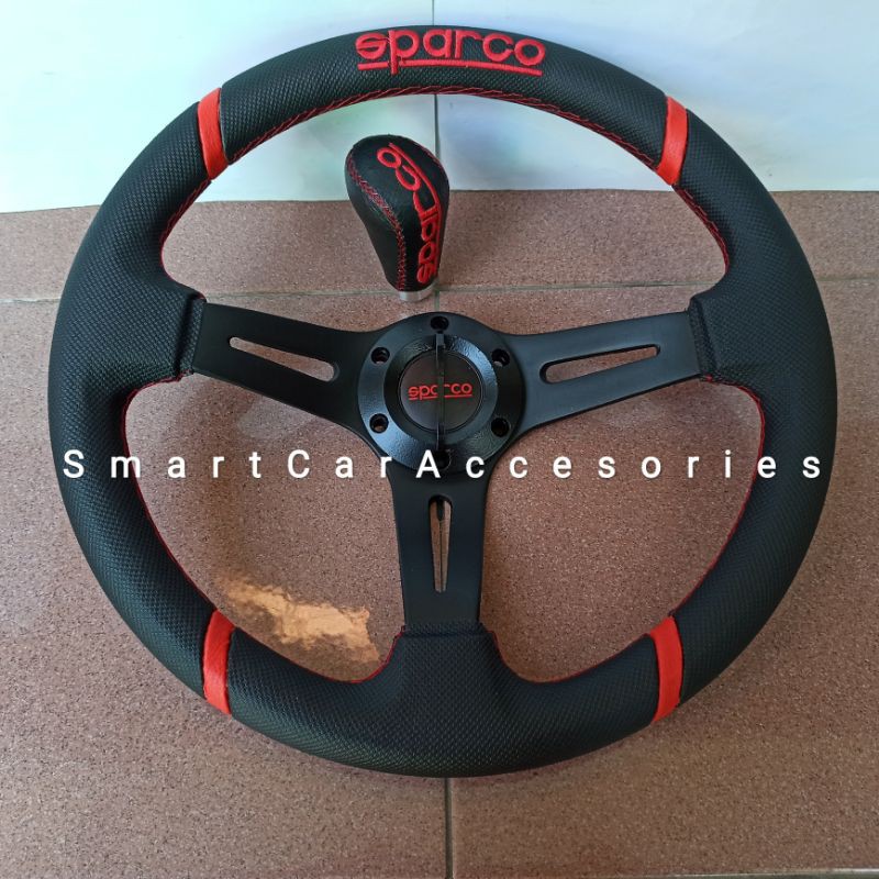 Jual Setir Ster Steer Stir Racing Variasi 13 Inc Inchi SP4RCO Bordir ...