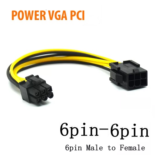 Jual Kabel Power VGA 6 pin Female to 6 Pin Male PCIE PCI-E PCI-Express ...