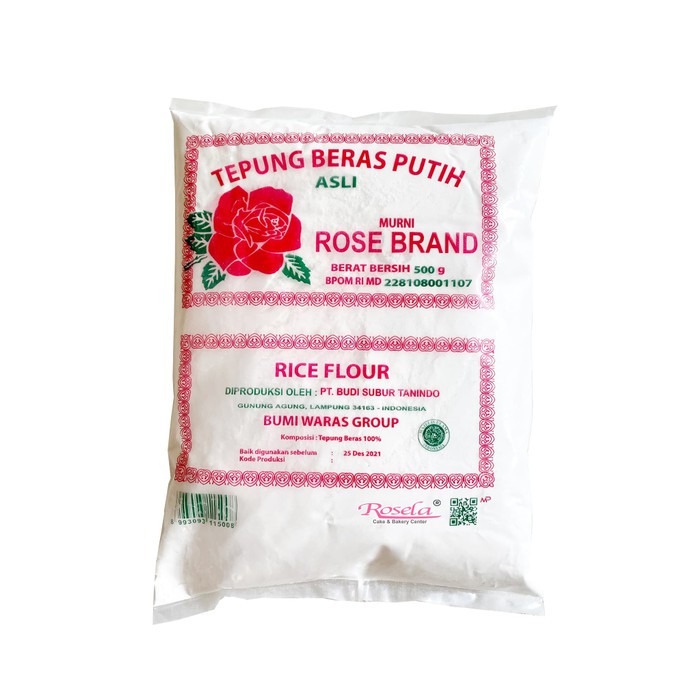 Jual Tepung Beras Putih ROSE BRAND 500 gram / Rice Flour | Shopee Indonesia