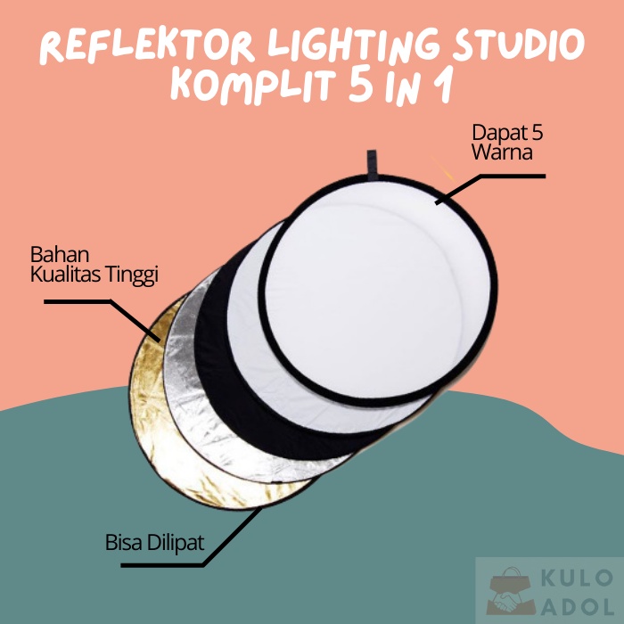 Jual Reflektor Lighting Pemantul Cahaya Studio Foto Reflector Fotografi ...